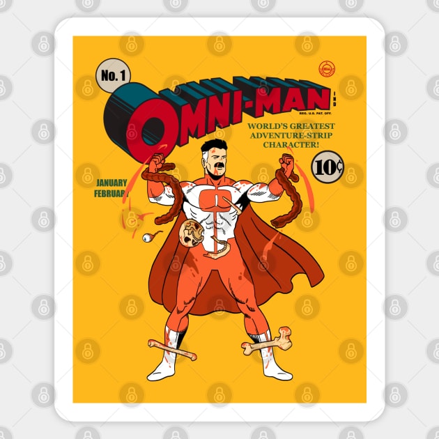 Super Omni-Man - Comic Books - Sticker | TeePublic